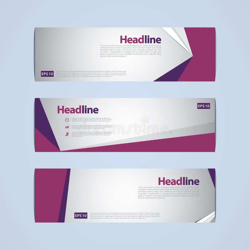 2017 Banner Template. stock illustration. Illustration of stylish ...