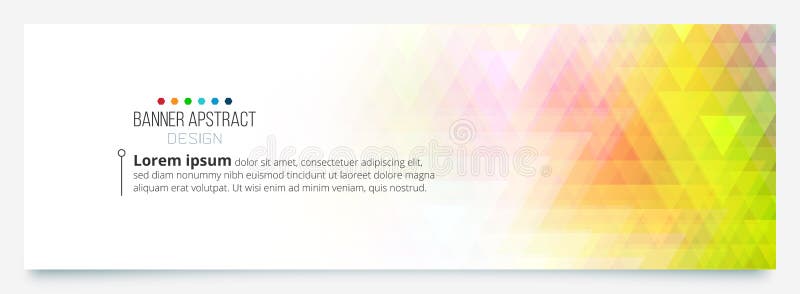 Abstract Banner Desing Template with Color Background Stock Vector ...