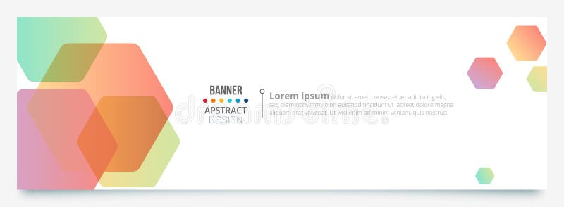 Abstract Banner Desing Template with Color Background Stock Vector ...