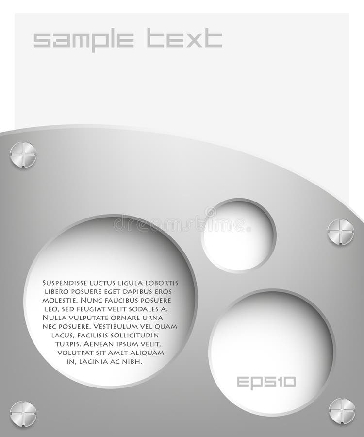 Banner for the Text of the Aluminum Stock Vector - Illustration of blue ...