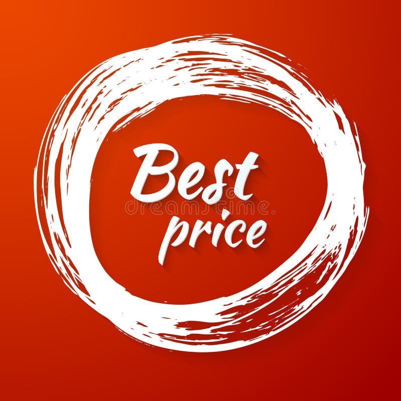 Banner with Text - Best Price Stock Vector - Illustration of hand ...
