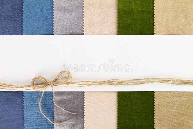 Banner on Textile Background Stock Image - Image of background, blank ...