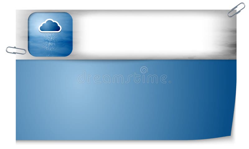Banner with Texture and Cloud and Rain Stock Vector - Illustration of ...