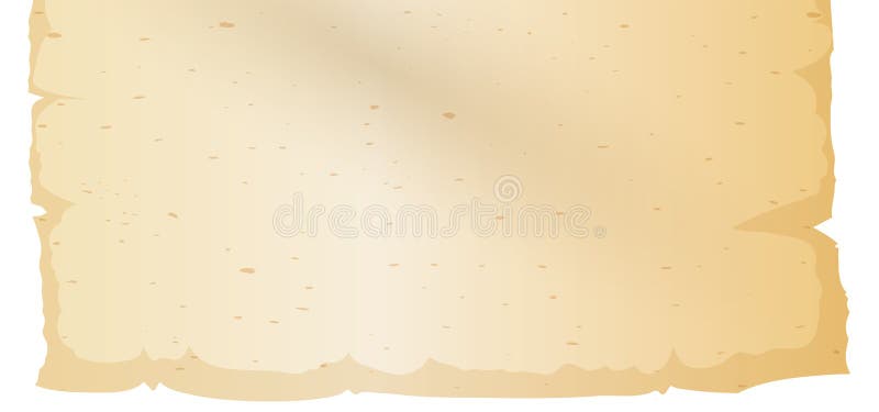 Ancient and Ragged Parchment Page Template, Vector Illustration Stock ...