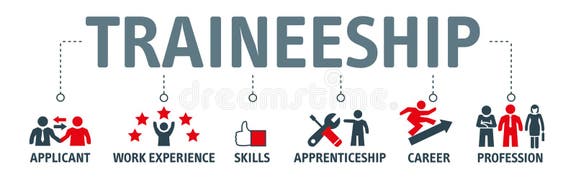 Banner Traineeship Program Vector Illustration Concept with Icons Stock ...