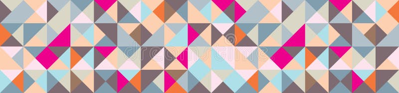 Banner with Triangle Shapes of Different Colors Stock Vector ...