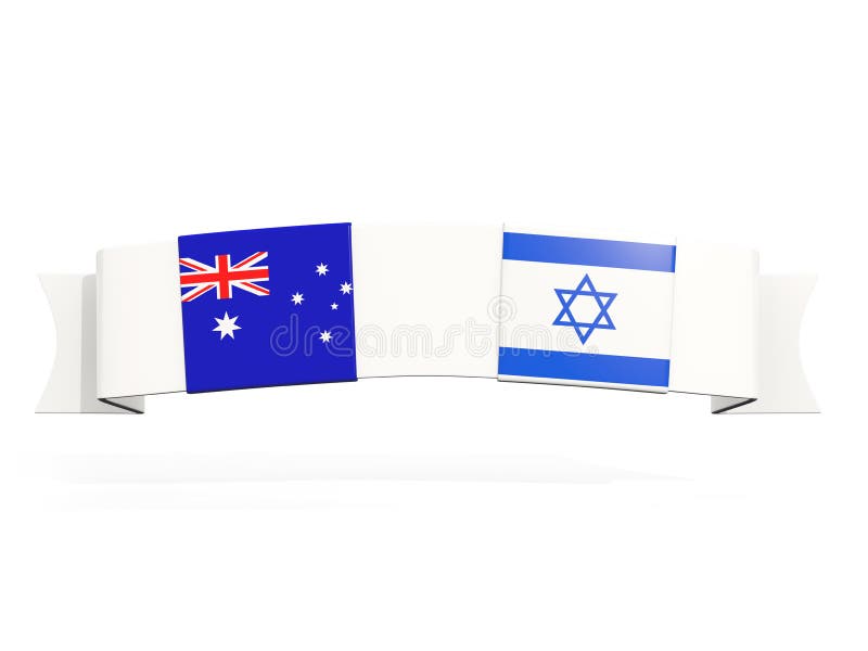 Australia And Israel. The Australian And Israeli Flags. Official Colors ...