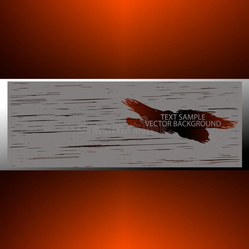 Banner Under Text with Wood Texture. Stock Vector - Illustration of ...