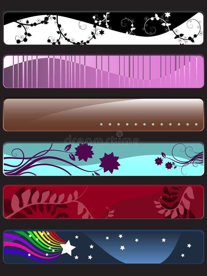 Banner Vector stock vector. Illustration of floral, frame - 3705554