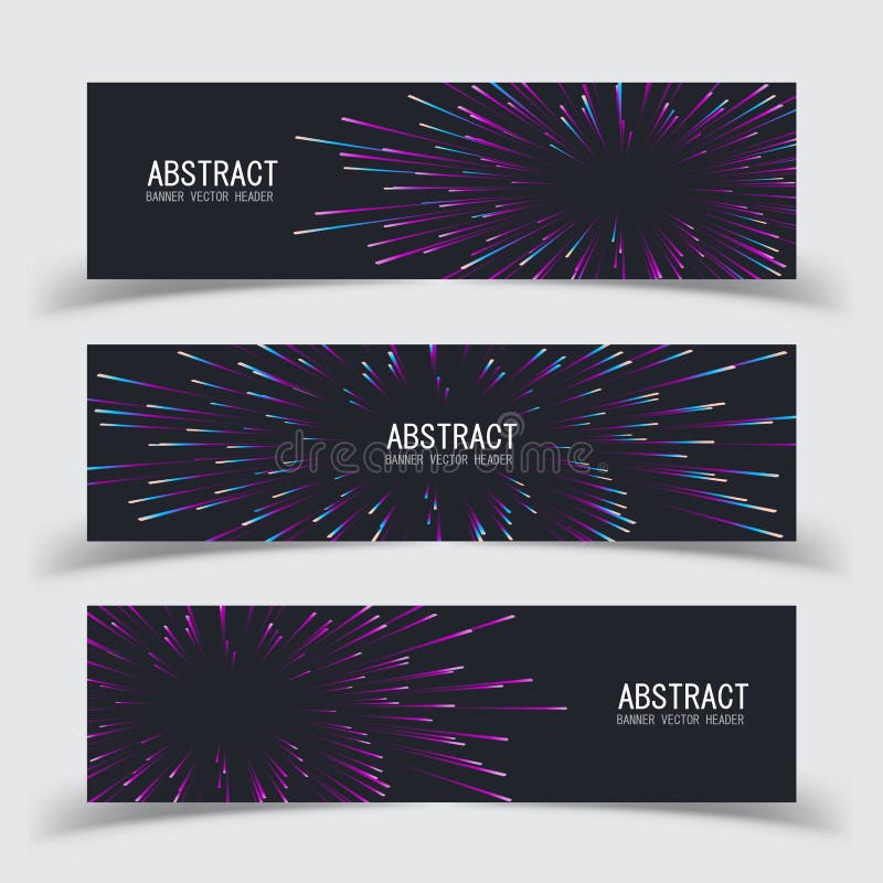 Banner Vector Abstract Colorful Lines Motion Light Effect Background ...