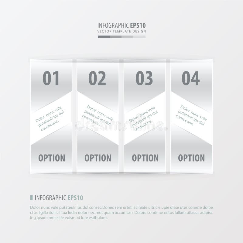 Banner Vector Design 4 Item White Color Stock Vector - Illustration of ...