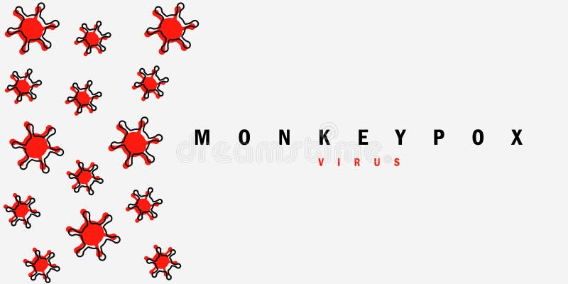 Banner with Vector Illustration of the Red Virus. the Concept of the ...