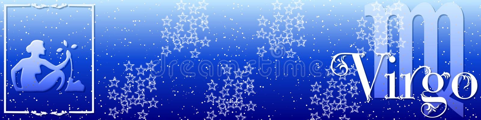 Virgo zodiac star sign stock illustration. Illustration of astrology ...