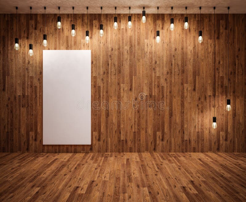 Banner on wall stock photo. Image of architecture, room - 51896788