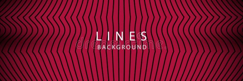 Banner Wave Lines Pattern an Abstract Stripe Background, Vector Stock ...