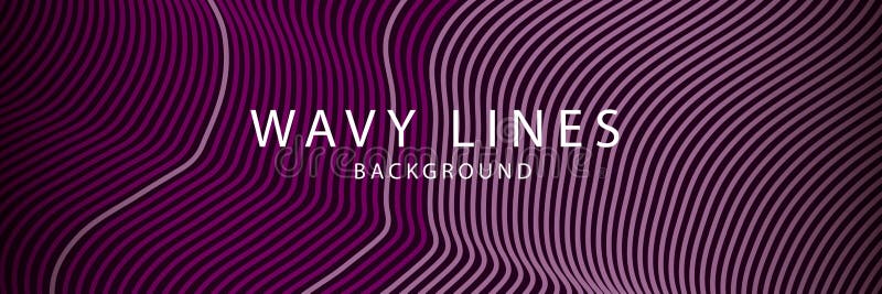 Banner Wave Lines Pattern an Abstract Stripe Background, Vector Stock ...