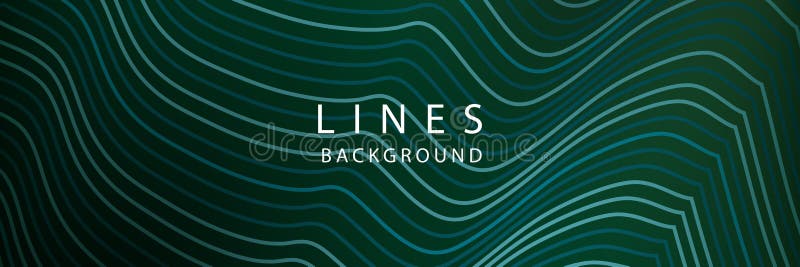 Banner Wave Lines Pattern an Abstract Stripe Background, Vector Stock ...