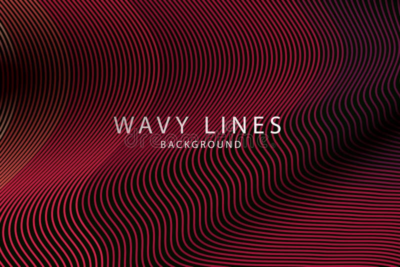 Banner Wave Lines Pattern an Abstract Stripe Background, Vector Stock ...