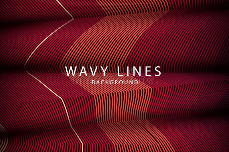Banner Wave Lines Pattern an Abstract Stripe Background, Vector Stock ...