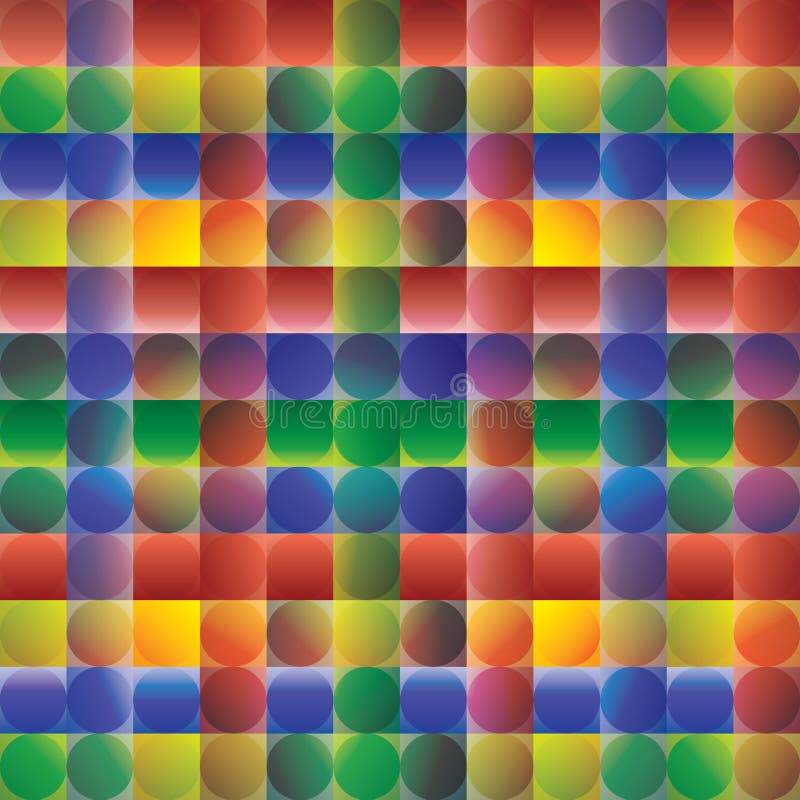 Pattern with Crossing Lines - Circles - Multicolored Stock Vector ...