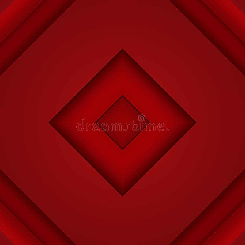 Banner Web Template Design Red Rhombus with Space for Your Text Stock ...