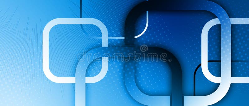 Banner Web Template Design Rounded Squares Geometric Stock Illustration ...