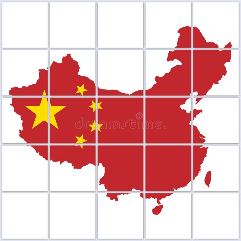 Banner WithFlag Map of China Stock Illustration - Illustration of design, state: 261707672