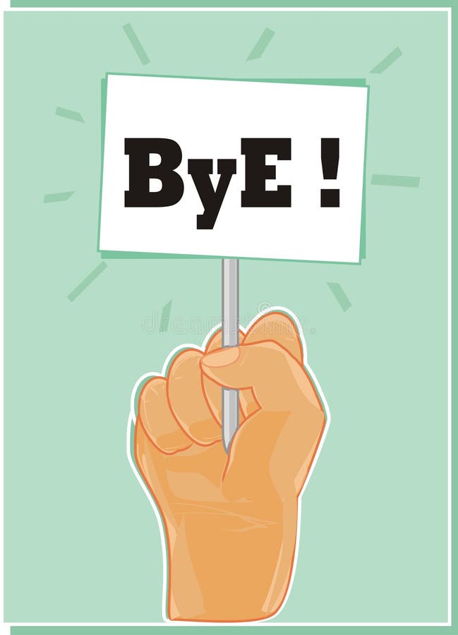 Bye Stock Illustrations – 6,565 Bye Stock Illustrations, Vectors ...