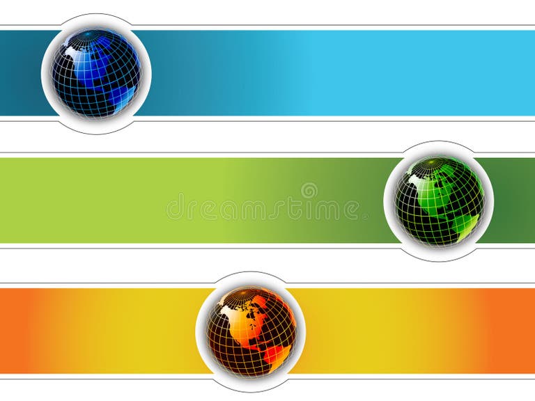 Banner world stock vector. Illustration of chart, connectivity - 5955784