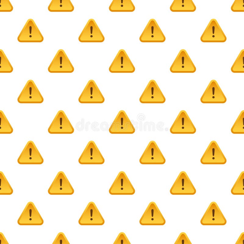 Banner with Yellow Scam Alert Pattern. Attention Sign. Cyber Security ...