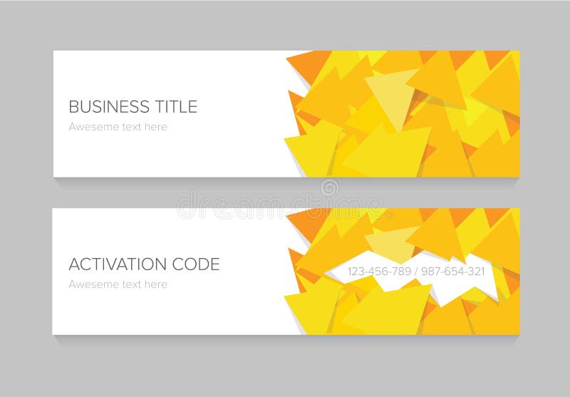 Banner with yellow stripes stock illustration. Illustration of ...