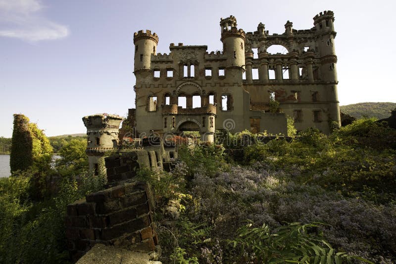 Castle Ruins and Overgrown Gardens Stock Image - Image of crumble ...