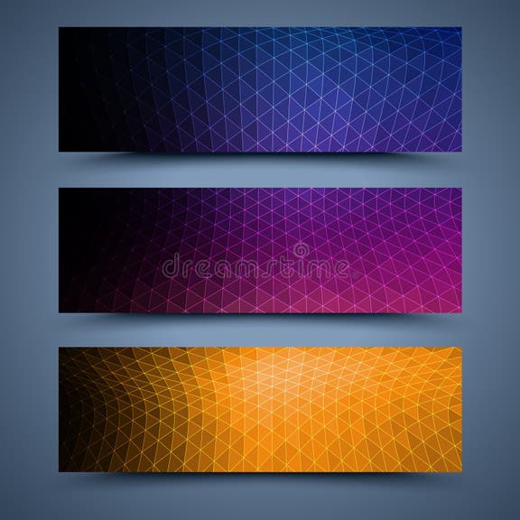Color Banners Templates. Abstract Backgrounds Stock Vector ...
