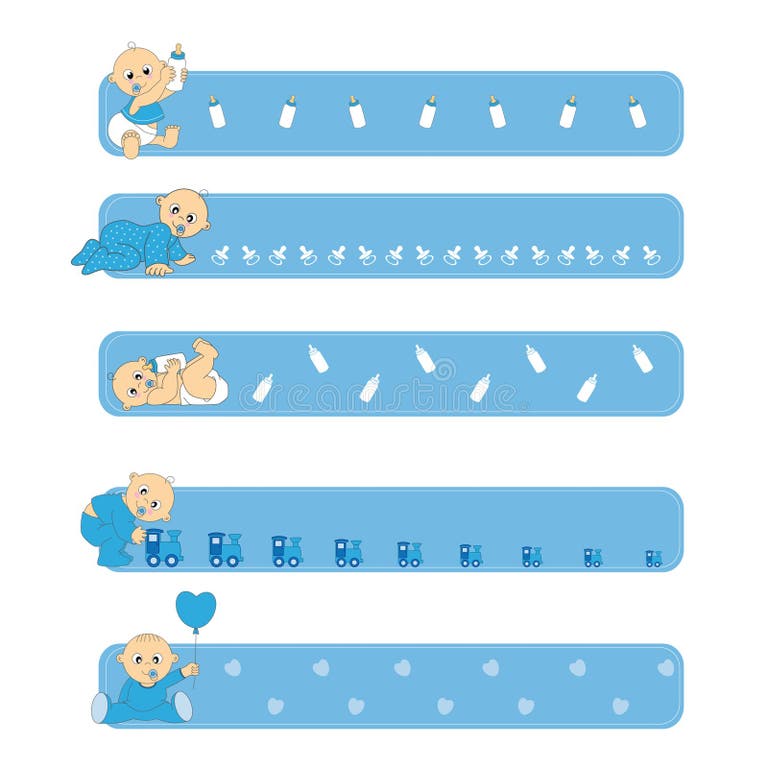 Banners baby stock vector. Illustration of spotted, pacifier - 17144954