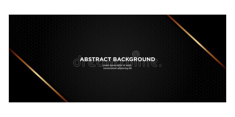 Banners Black and Gold Gradient for Header Website_06 Stock Vector ...