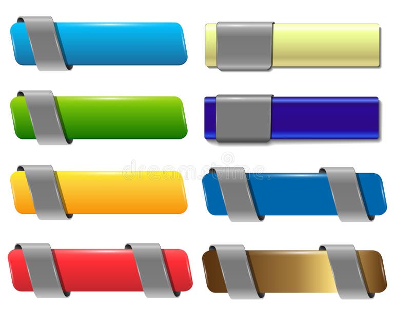 Banners, buttons. stock vector. Illustration of modern - 17587662