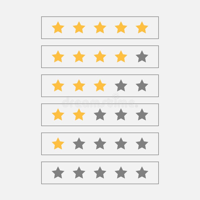 Star Rating Vector stock vector. Illustration of flat - 312960405