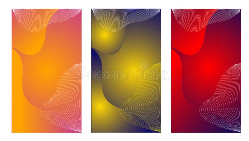 Banners Design for Screen Mobile. Stock Vector - Illustration of ...