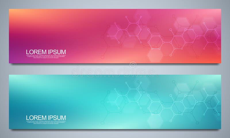 Science headers stock vector. Illustration of design - 14363597