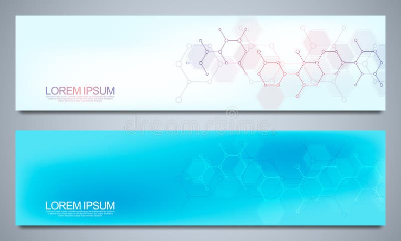 Science headers stock vector. Illustration of design - 14363597