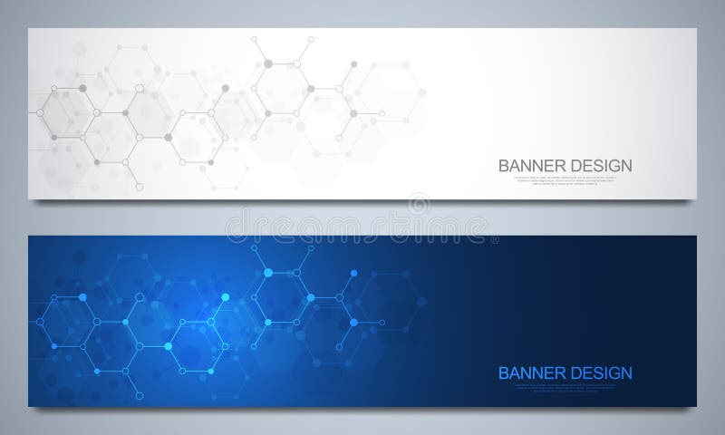 Science headers stock vector. Illustration of design - 14363597