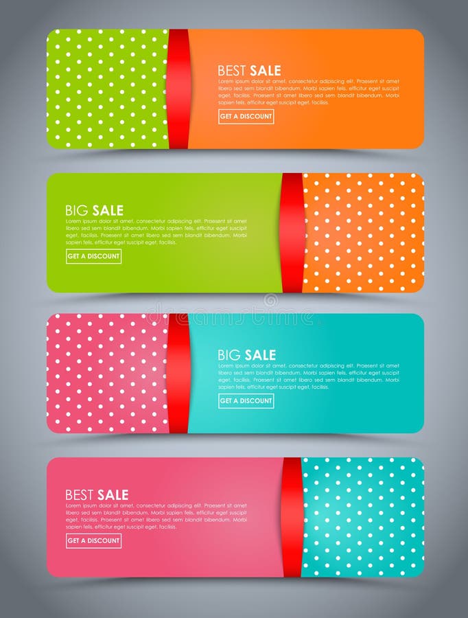 Banners with Gift Box stock vector. Illustration of happy - 62266410