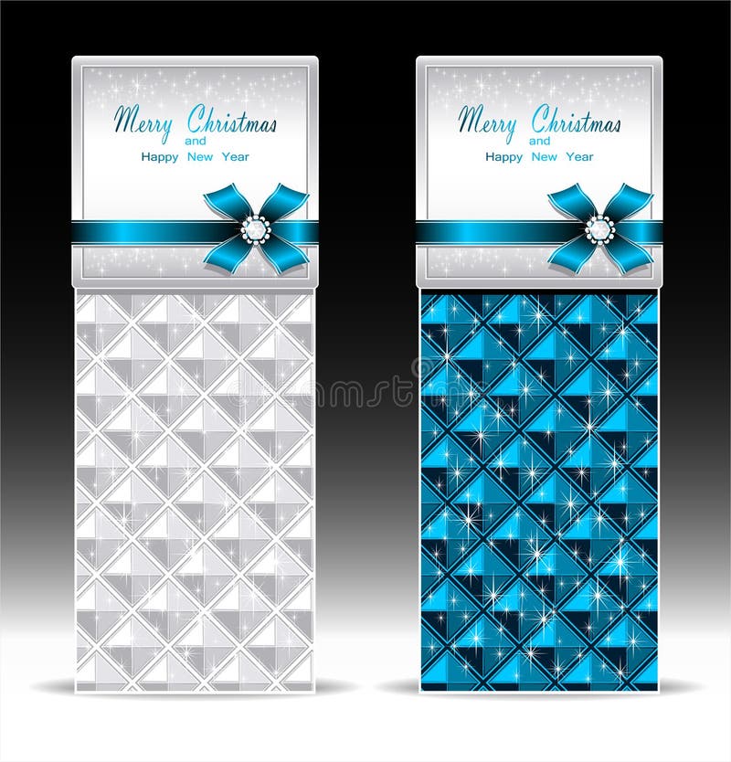 Banners or Gift Card with Bow Geometric Pattern Bl Stock Vector ...