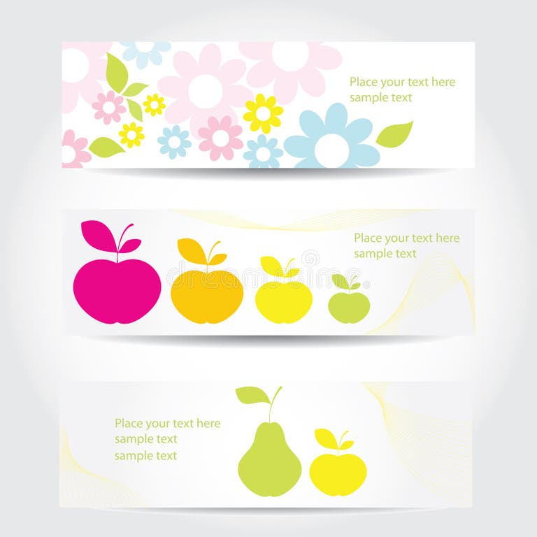 Banners, Headers Abstract . Stock Vector - Illustration of blur, site ...