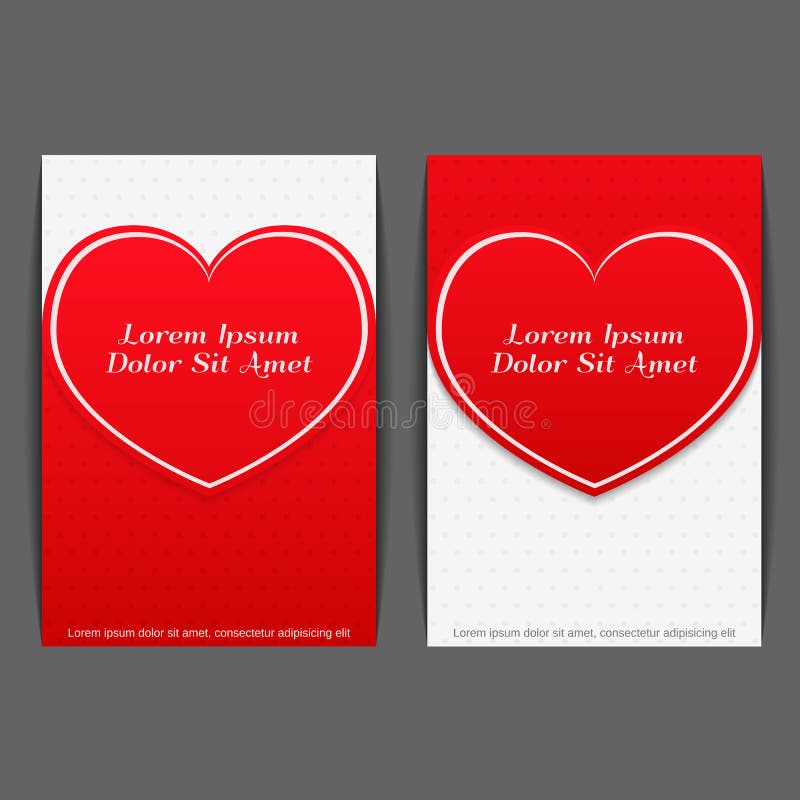 Banners with Heart stock vector. Illustration of date - 36689761