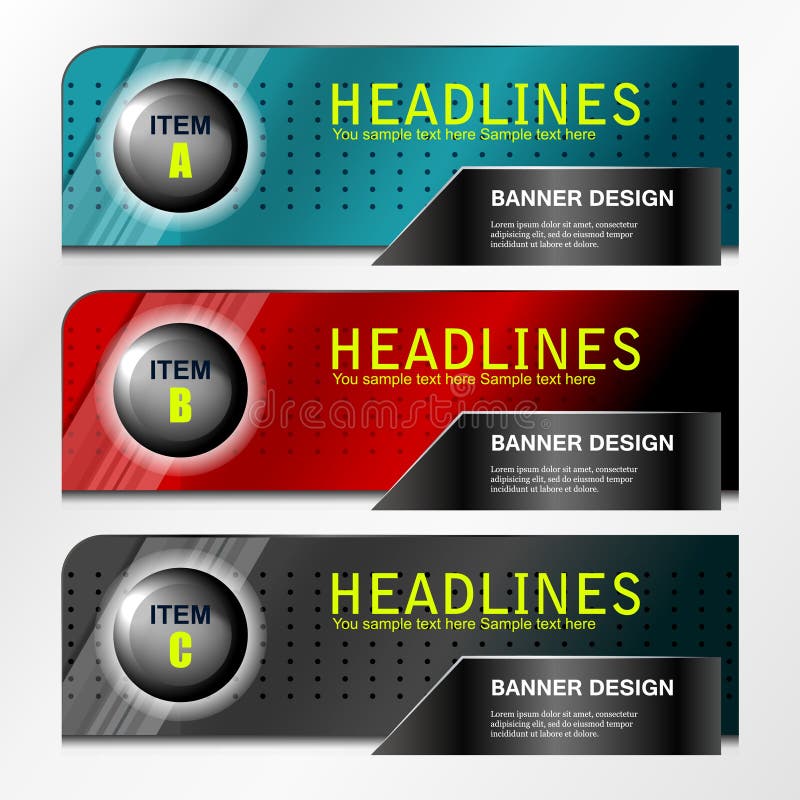 Banners item design stock vector. Illustration of element - 66416052