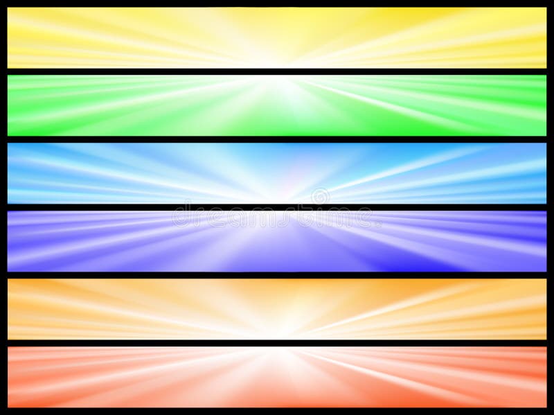 Abstract Colorful Sunrise Background Banners Stock Vector ...