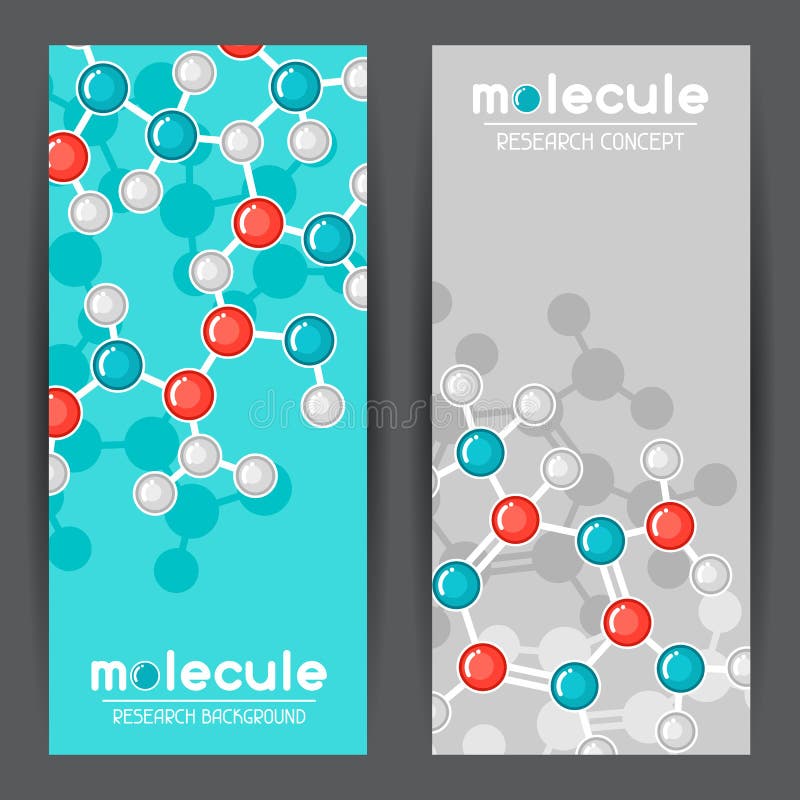 Molecular Structure Seamless Patterns Stock Vector - Illustration of ...