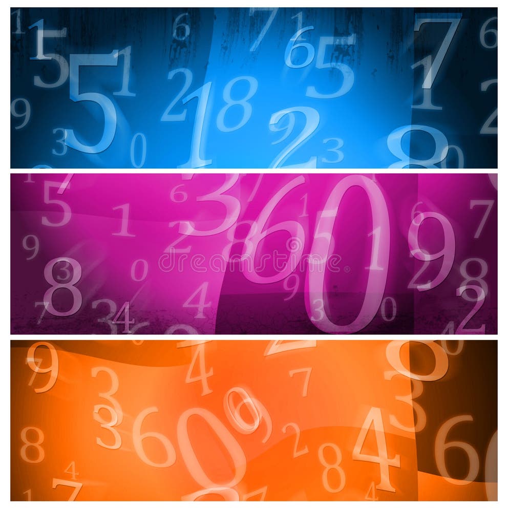 Banners Numbers Design Stock Illustrations – 2,324 Banners Numbers ...
