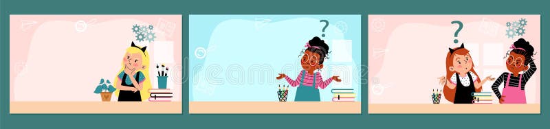 Child Overthinking Stock Illustrations – 21 Child Overthinking Stock ...